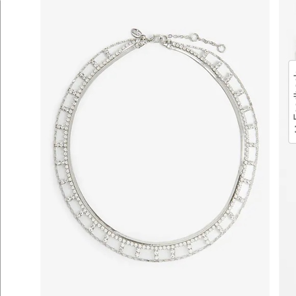 Express | Jewelry | Express 3 Row Rhinestone Layered Necklace | Poshmark